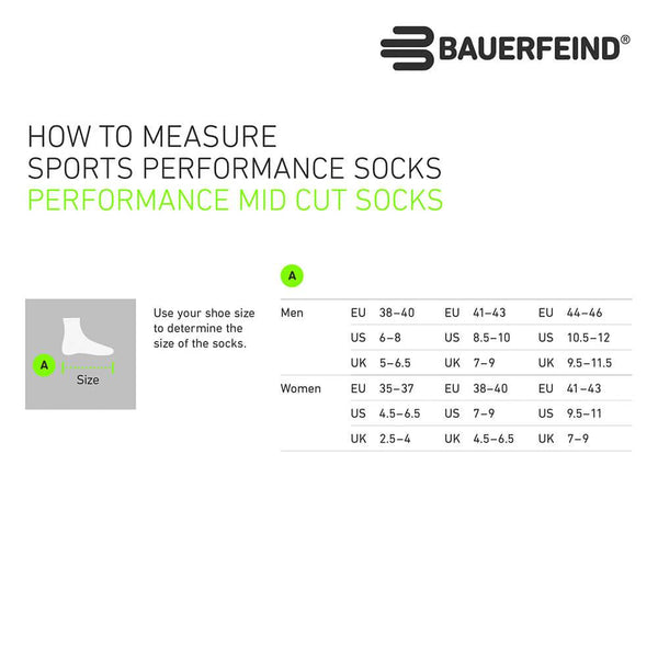Bauerfeind Run Performance Mid Cut Compression Socks | Chris Sports ...